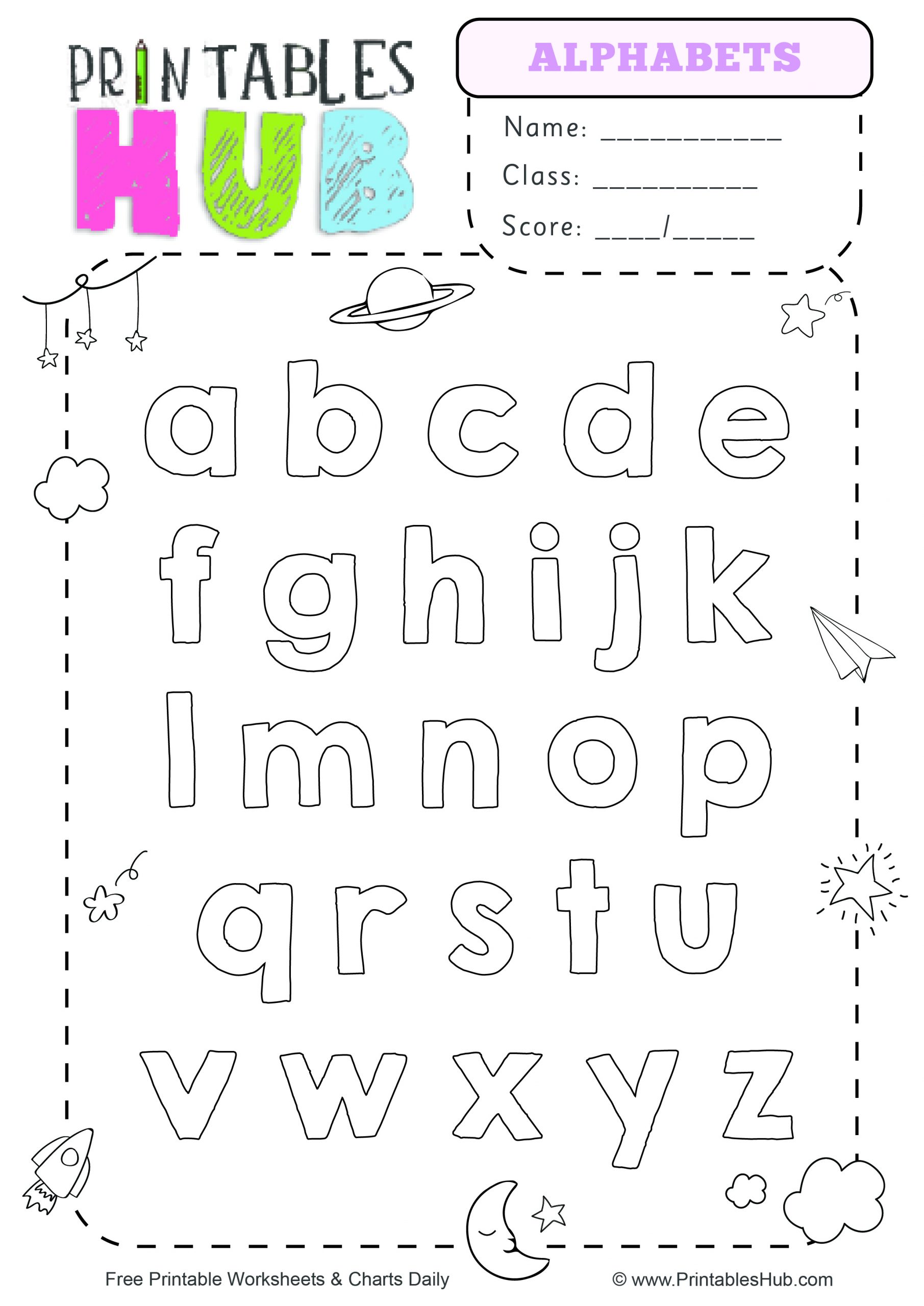 Free Printable Upper Case And Lower Case Alphabet Letters Charts Pdf 