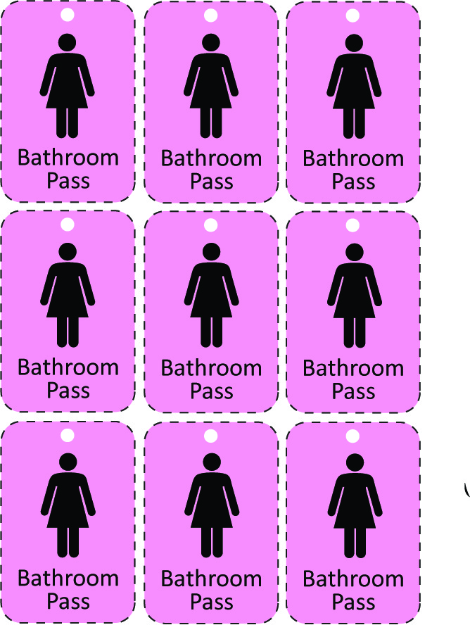 Free Printable Bathroom Passes PDF Printables Hub