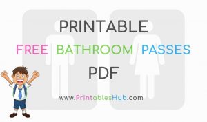 Free Printable Bathroom Passes [PDF] - Printables Hub