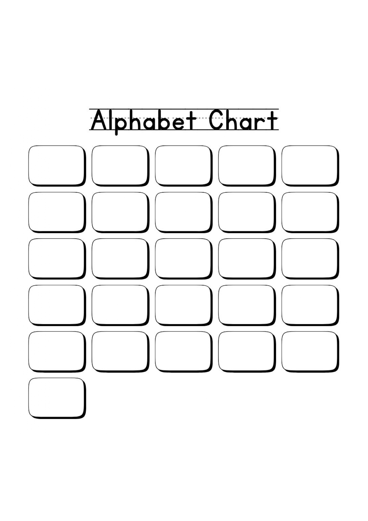 Free Printable Upper Case And Lower Case Alphabet Letters Charts [PDF ...