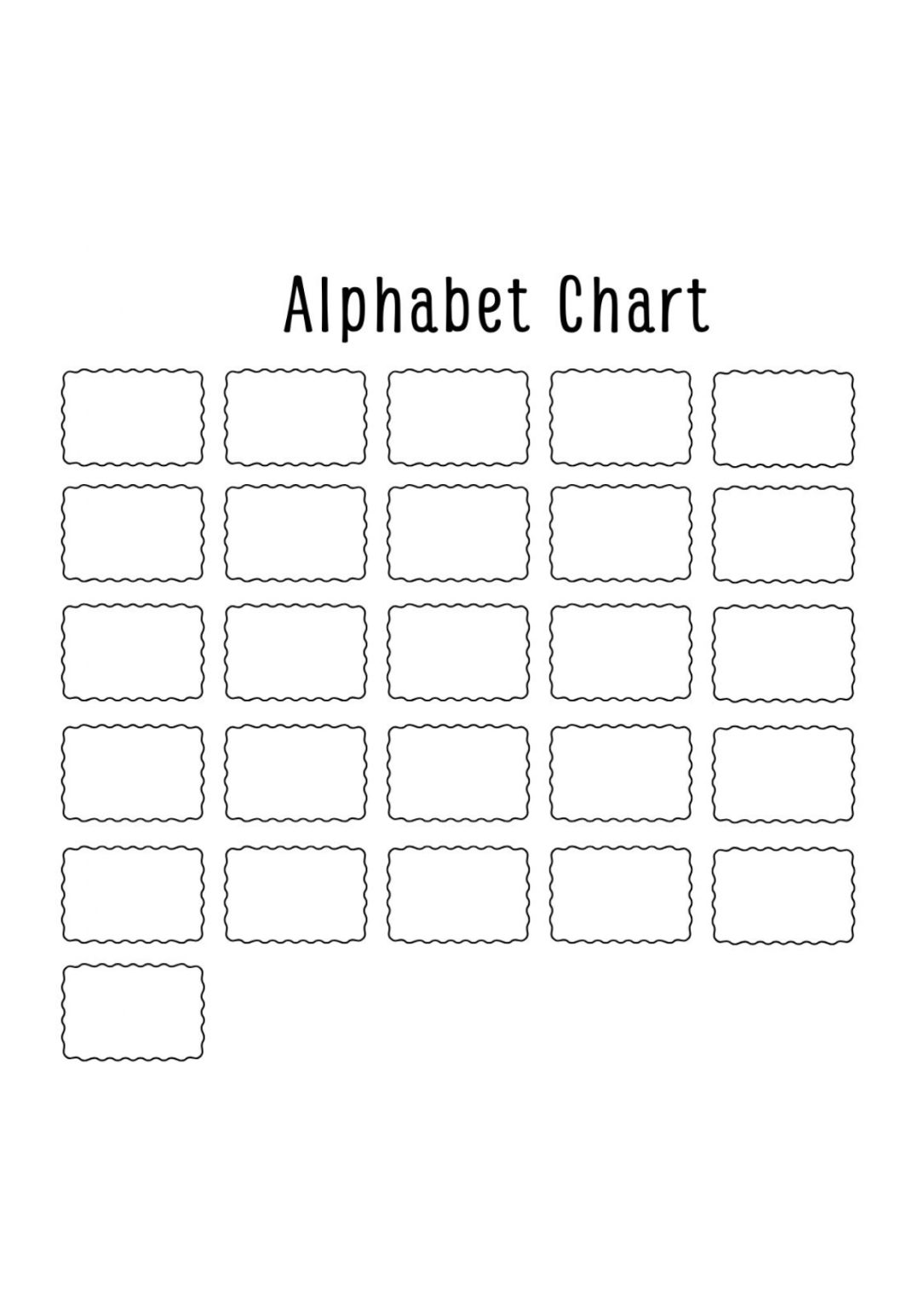 Free Printable Upper Case And Lower Case Alphabet Letters Charts [PDF ...