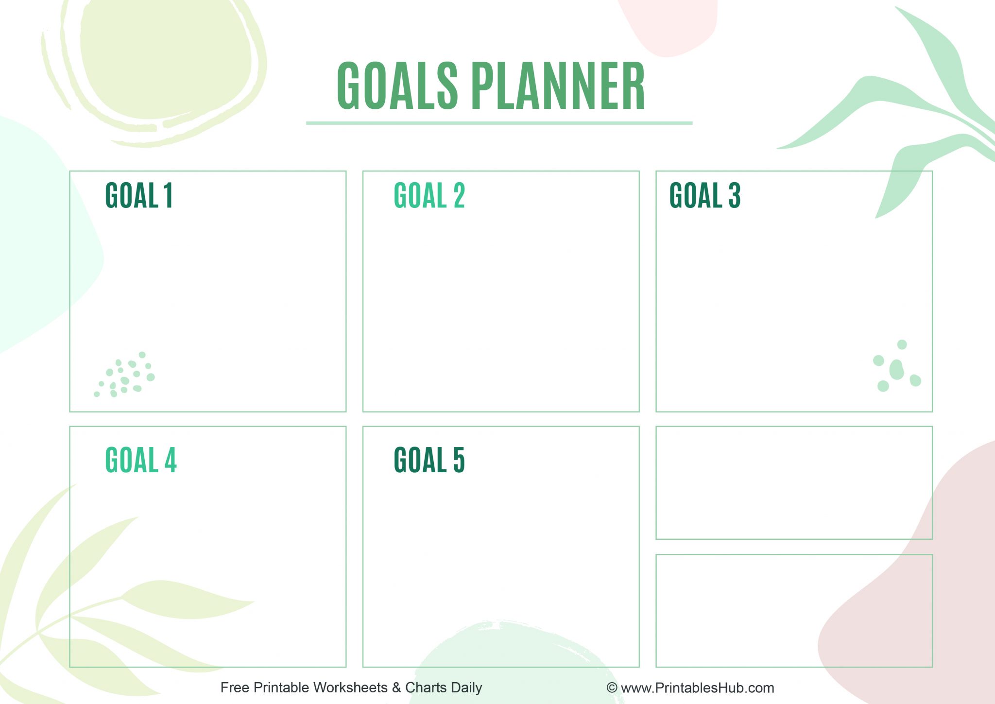 Free Printable Monthly Goal Planner Sheets [PDF] - Printables Hub