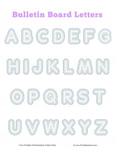 Free Printable Bulletin Board Letters Templates [PDF] - Printables Hub