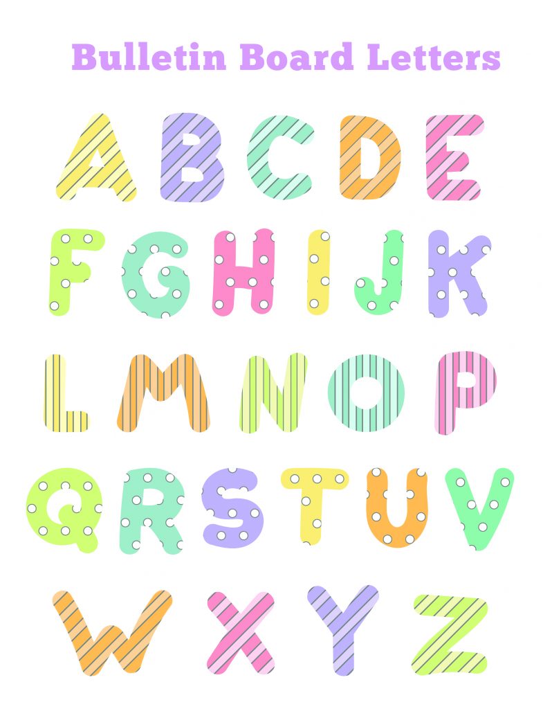 Free Printable Bulletin Board Letters Templates [PDF] - Printables Hub