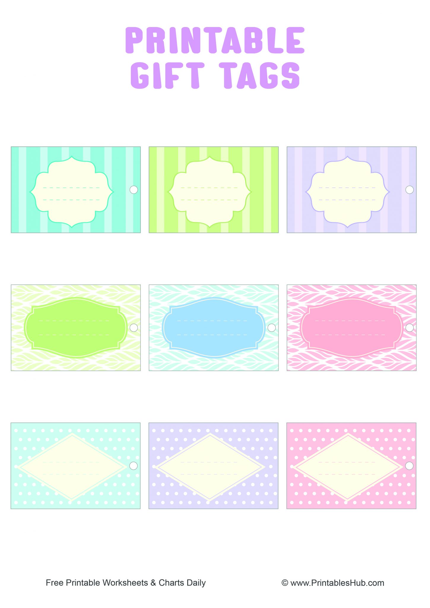 Free Printable Gift Tags for all Occasions [PDF] - Printables Hub