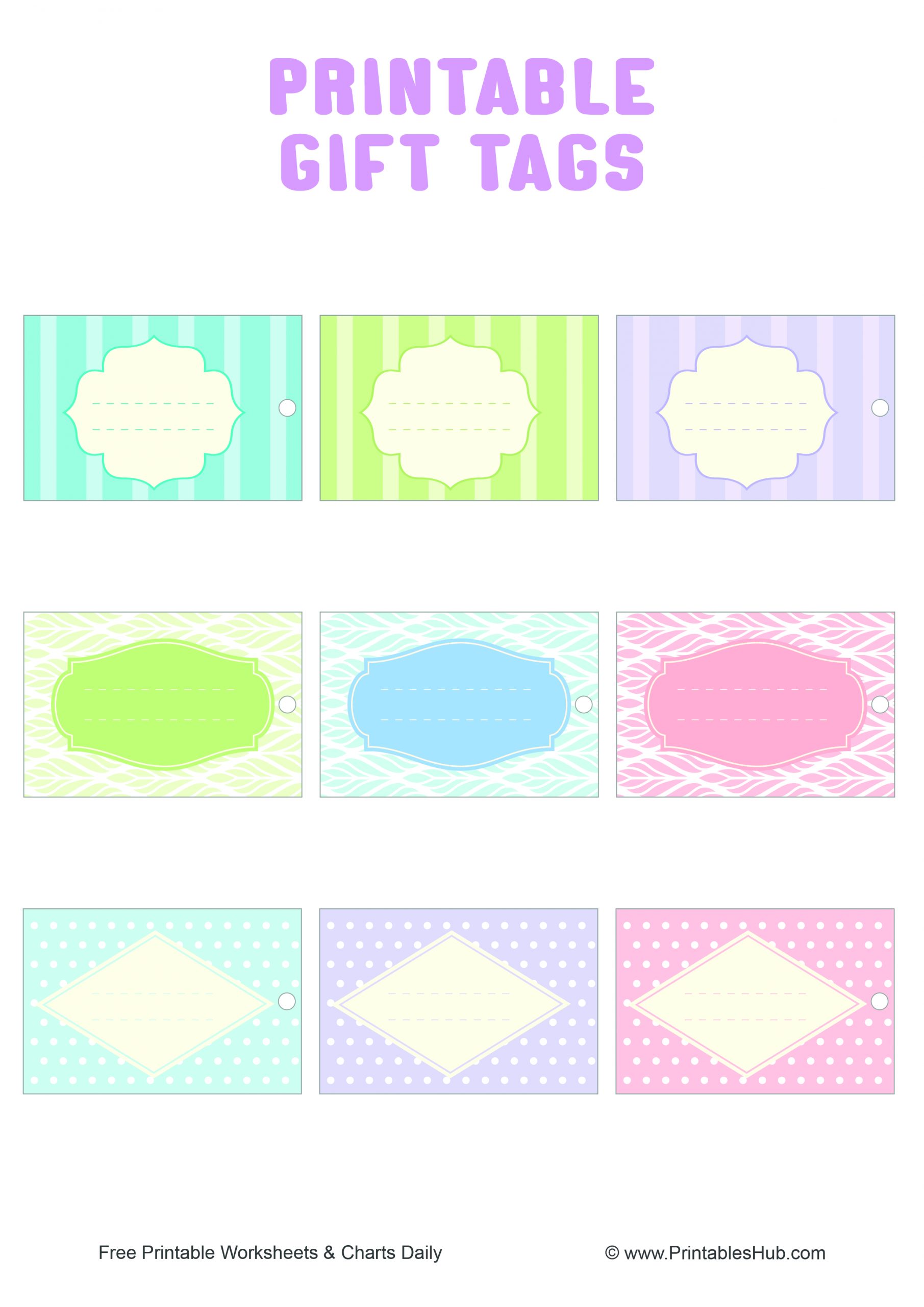 Free Printable Gift Tags for all Occasions [PDF] - Printables Hub