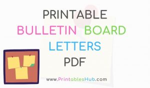 Free Printable Bulletin Board Letters Templates [PDF] - Printables Hub
