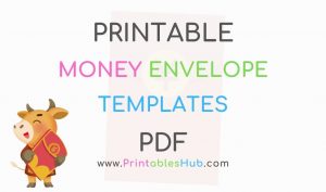 Free Printable Money Envelope and Vertical Cash Templates [PDF ...
