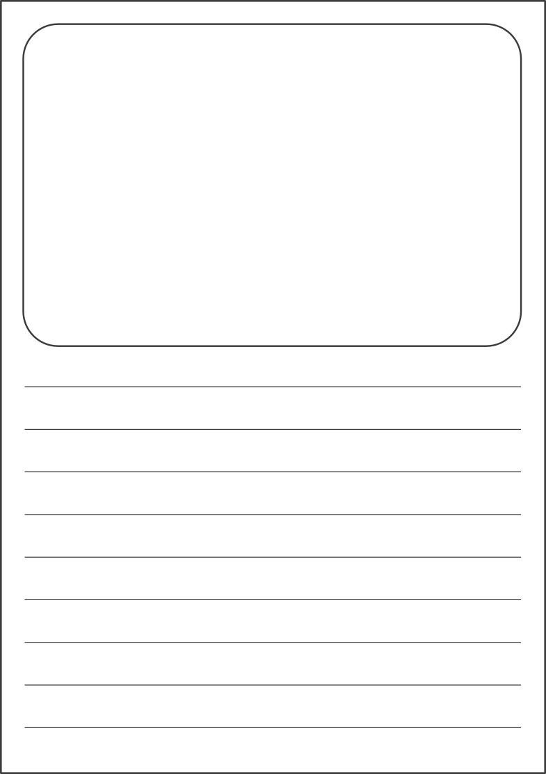 Printable Writing Template With Picture Box Printable Templates