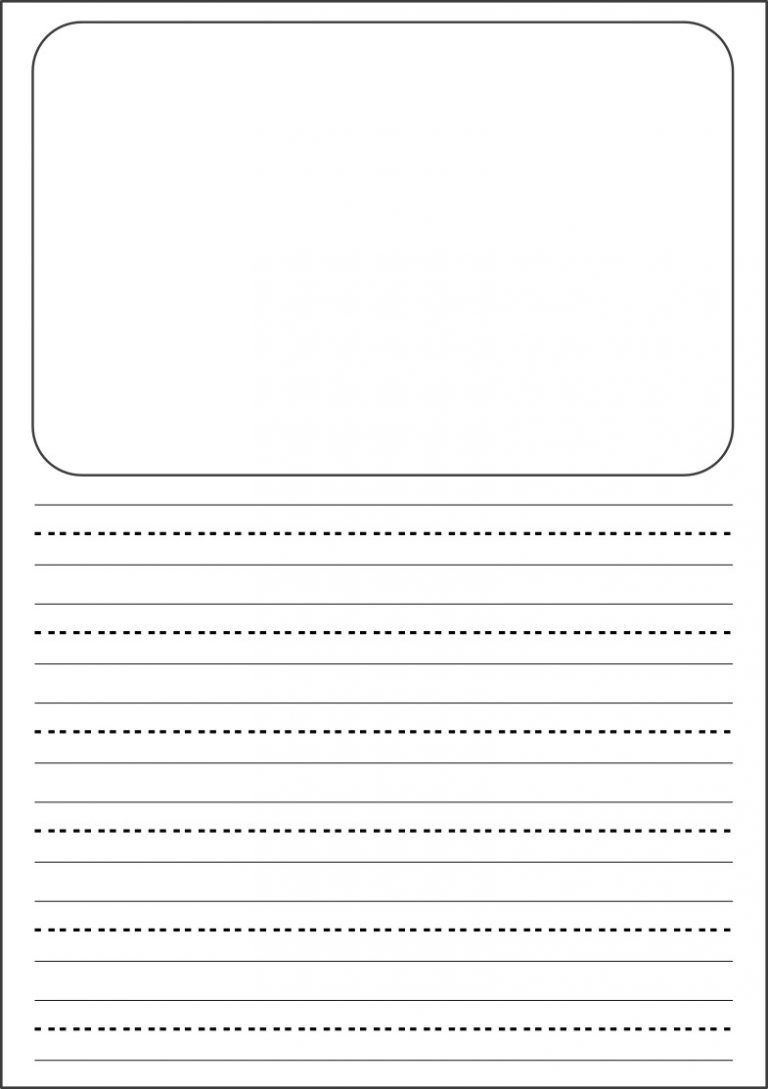Free Printable Lined Paper With Picture Box