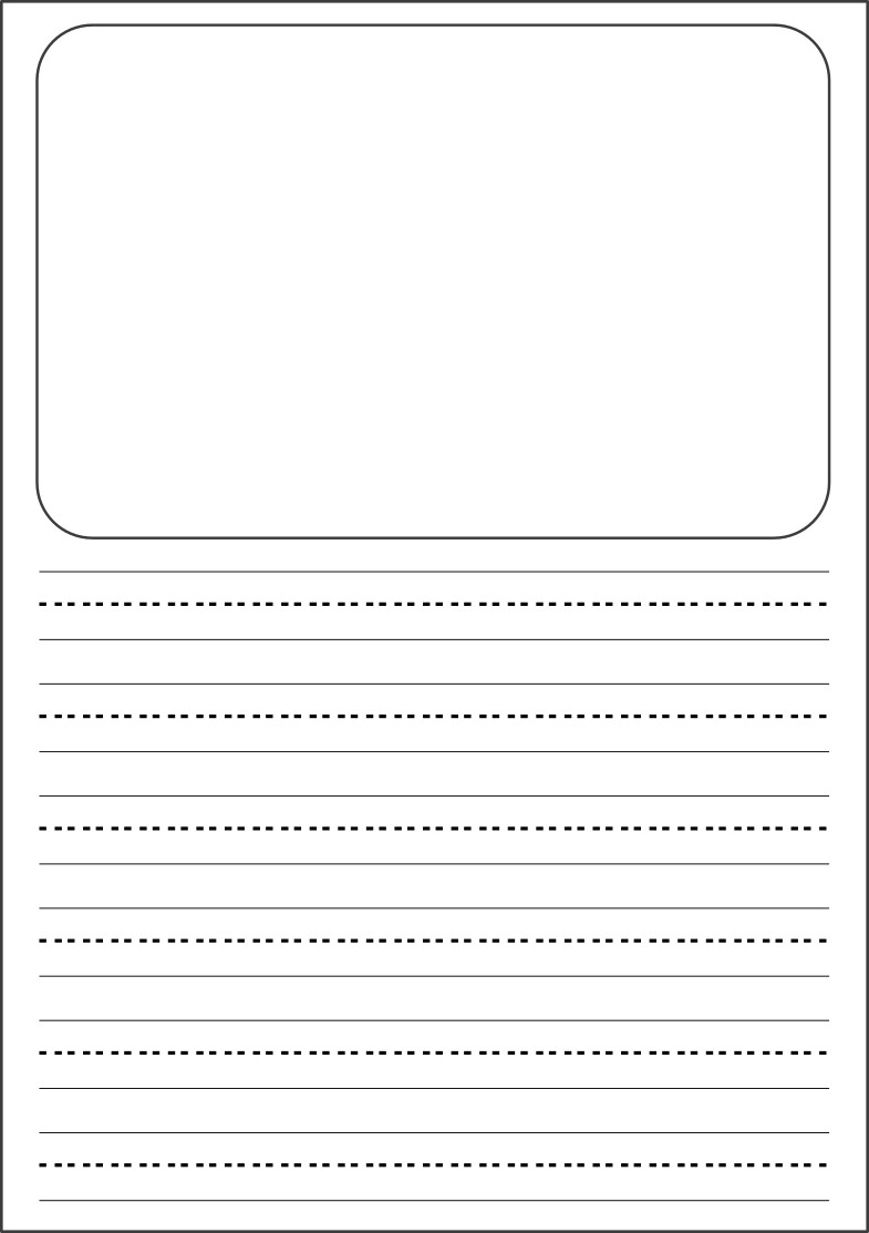 Free Printable Lined Paper With Picture Box Printable Word Searches