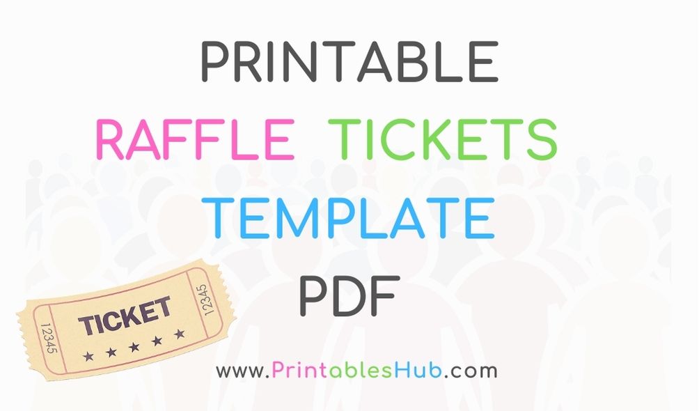Free Printable Raffle Tickets With Blank Template [PDF] - Printables Hub