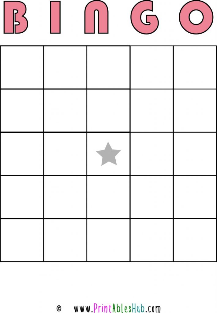 Free Printable Blank Bingo Cards Template [PDF] (3x3, 4x4,5x5)(2 Per ...