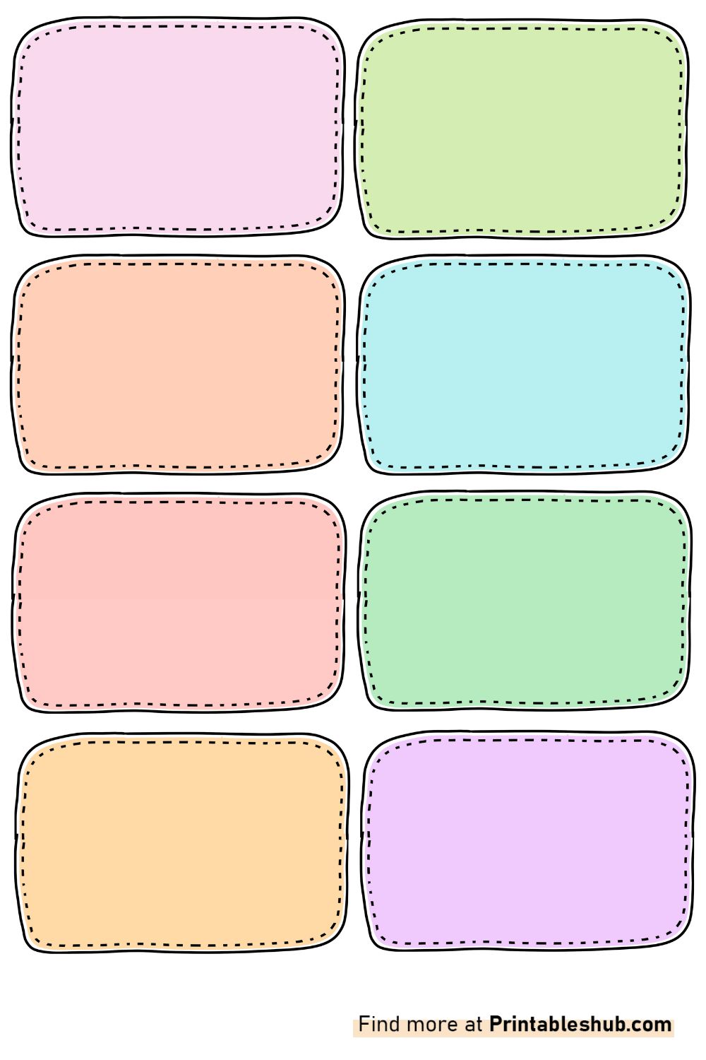 Free Printable Blank Flashcards Template [PDF] - Printables Hub