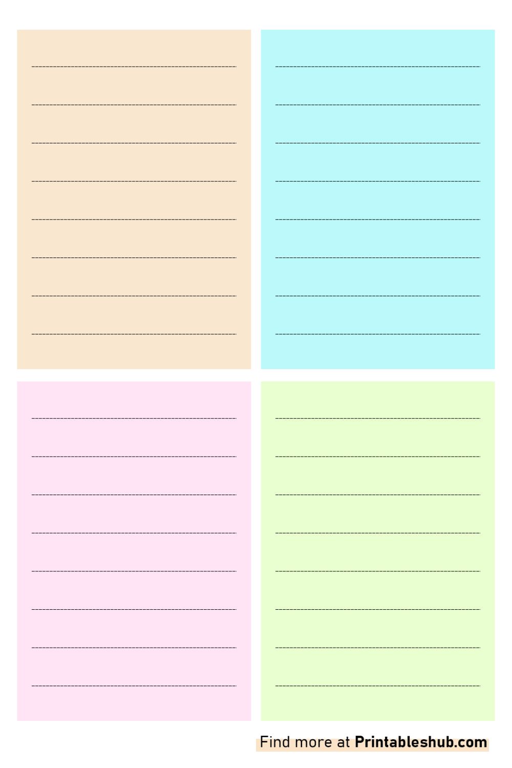 Free Printable Blank Flashcards Template [PDF] - Printables Hub