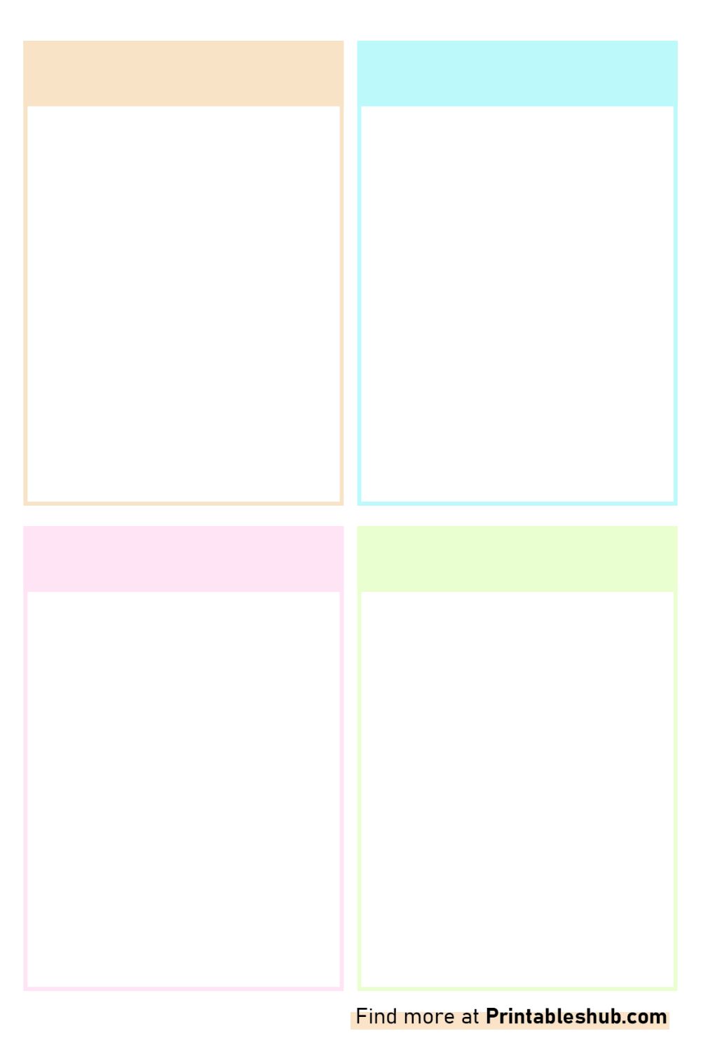 Free Printable Blank Flashcards Template [PDF] - Printables Hub