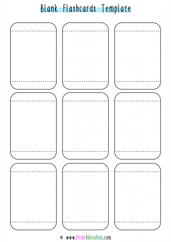 Free Printable Blank Flashcards Template [PDF] - Printables Hub