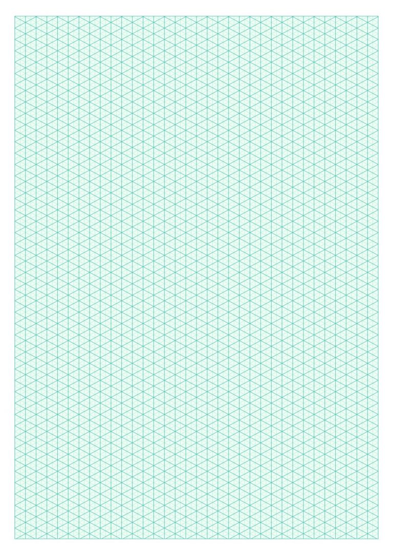 Free Printable Isometric Grid Graph Papers [PDF] (11 x 17, A3, and A4 Size) - Printables Hub