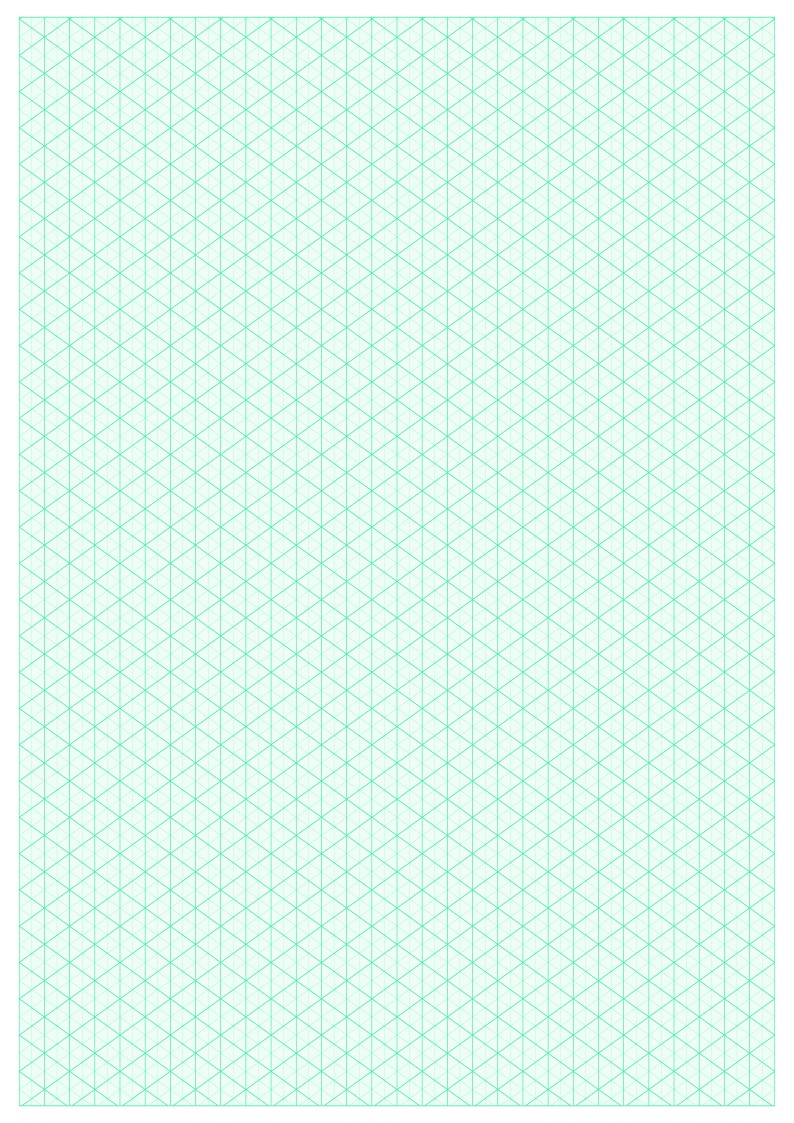 Free Printable Isometric Grid Graph Papers [PDF] (11 x 17, A3, and A4 ...