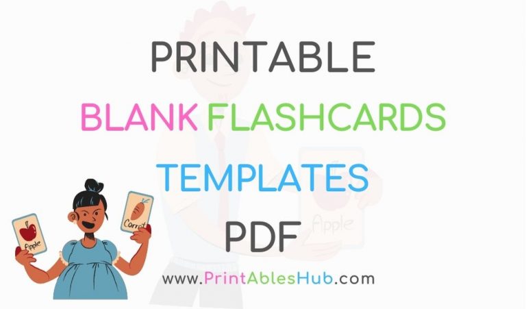 Free Printable Blank Flashcards Template [PDF] - Printables Hub
