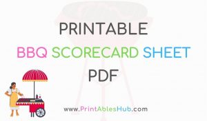 Free Printable BBQ Judging Scorecard Sheet [PDF] - Printables Hub