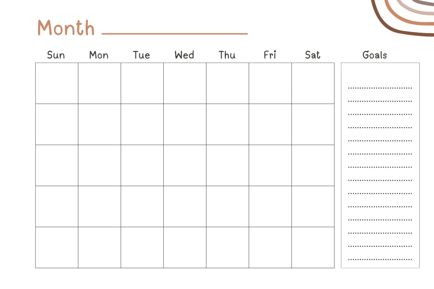 Free Printable Blank Calendar Templates [PDF] - Printables Hub