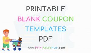 Free Printable Blank Coupon Templates [PDF] - Printables Hub