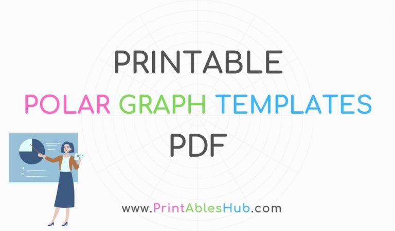 Free Printable Polar Graph Paper Templates [PDF] {Simple, Degree ...