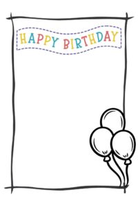 Printable Birthday Party Invitation Card Blank Templates [Free PDFs ...