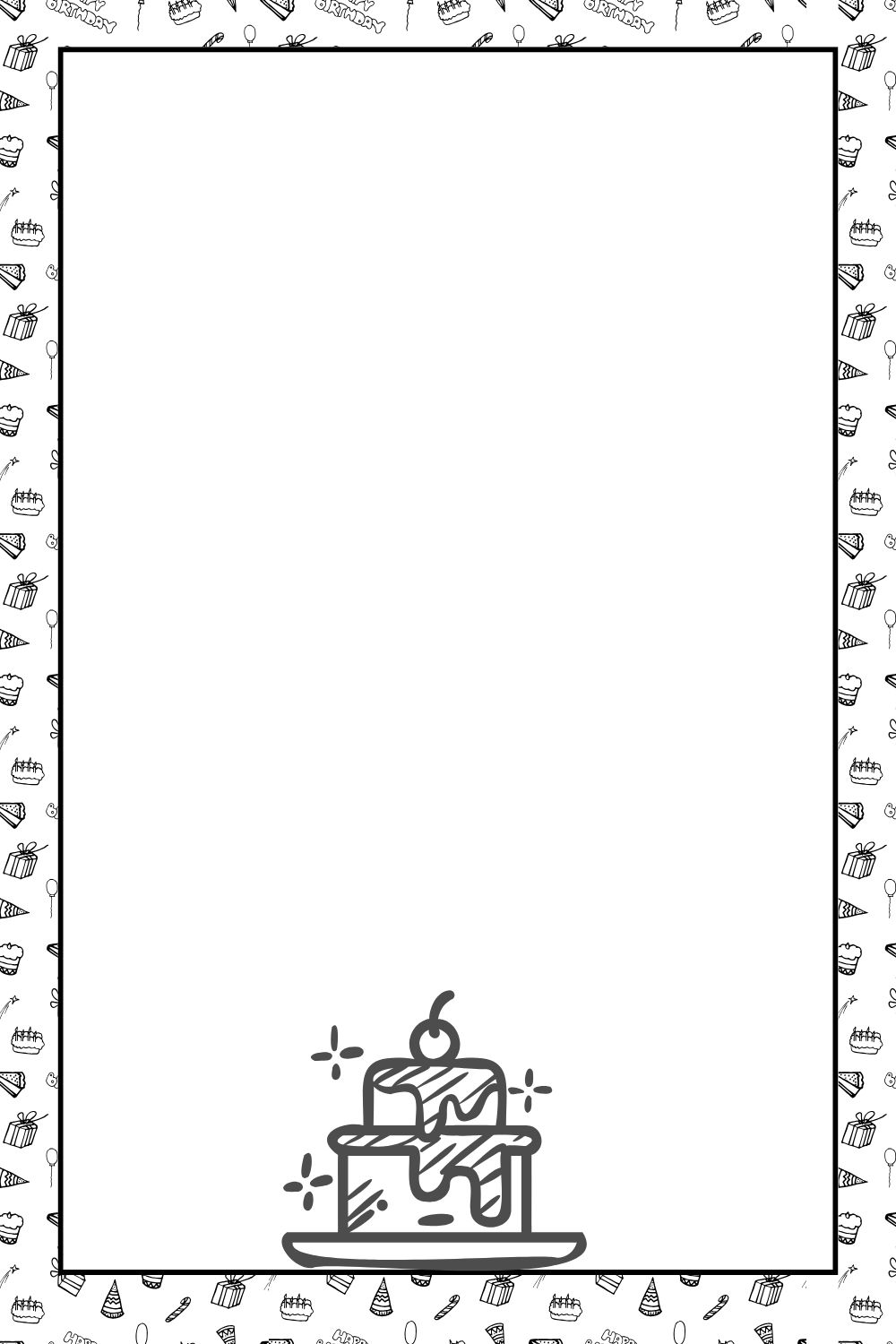 Printable Birthday Party Invitation Card Blank Templates [Free PDFs ...