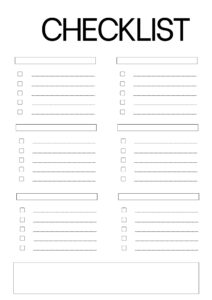 Printable Blank Checklist Templates [PDF] - Printables Hub