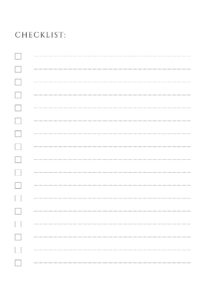 Printable Blank Checklist Templates [PDF] - Printables Hub