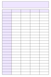 Free Printable Blank Spreadsheet Templates [PDF Included] - Printables Hub