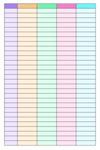 Free Printable Blank Spreadsheet Templates [PDF Included] - Printables Hub