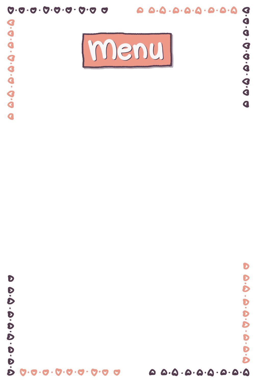 Free Printable Blank Restaurant Menu Template [PDF Included ...