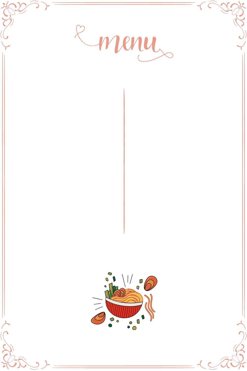 Free Printable Blank Restaurant Menu Template [PDF Included ...