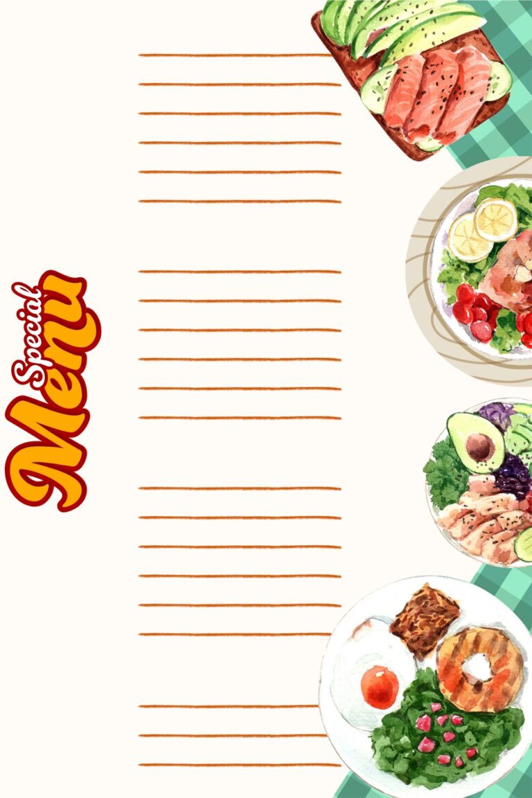 Free Printable Blank Restaurant Menu Template [PDF Included ...