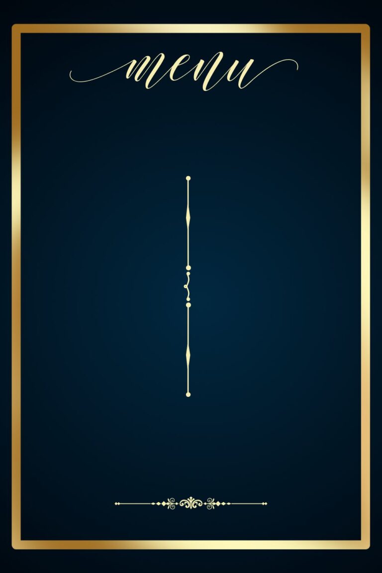 Free Printable Blank Restaurant Menu Template [PDF Included ...