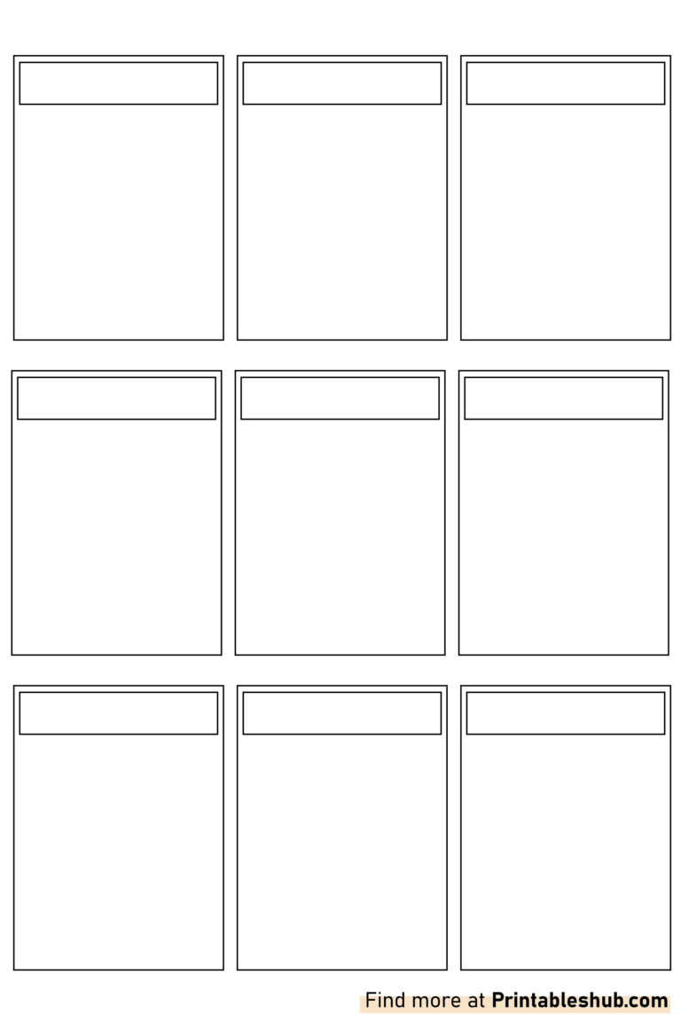 Free Printable Blank Monopoly (Board & Cards) Templates [PDF Included ...