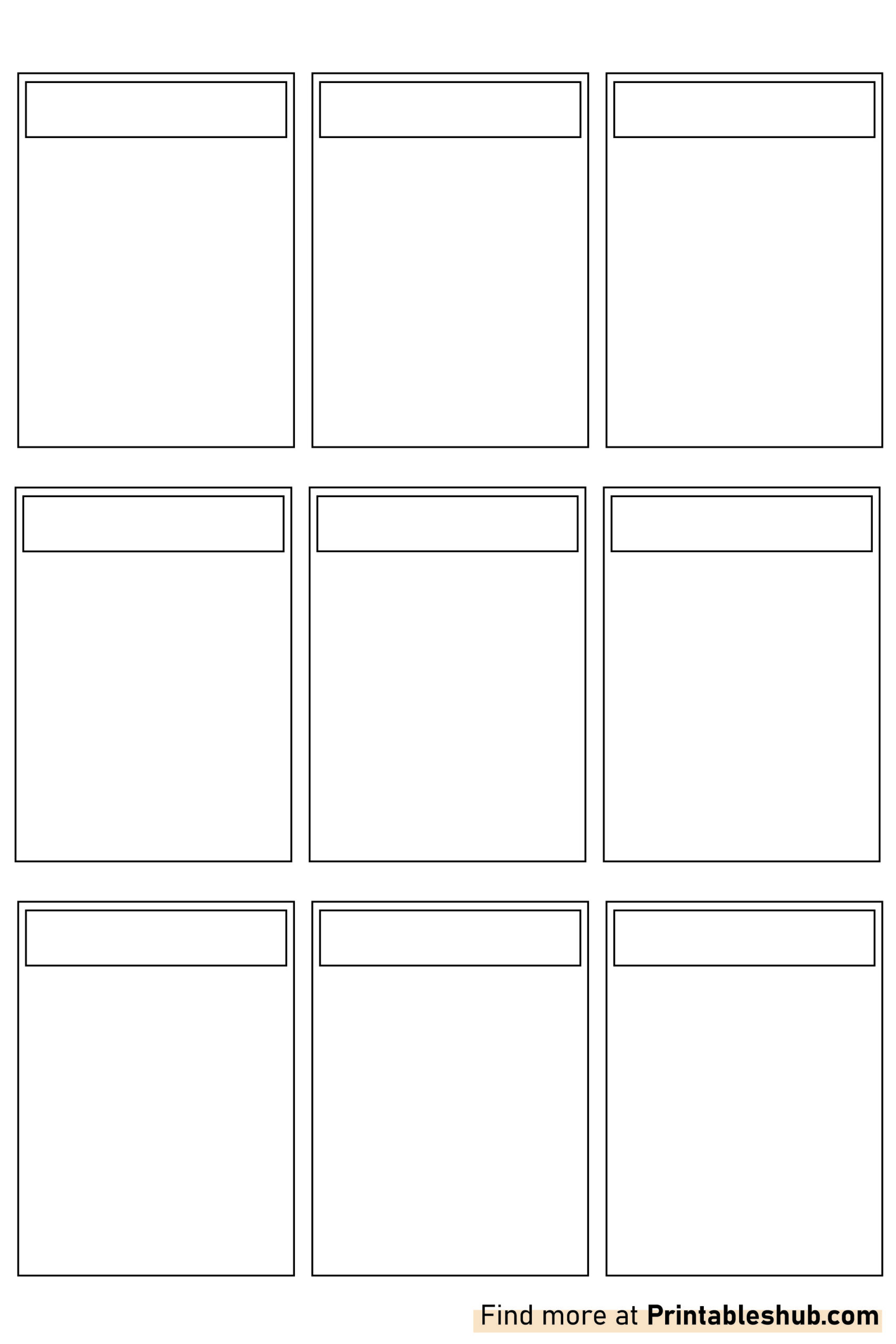 Free Printable Blank Monopoly (Board & Cards) Templates [PDF Included ...