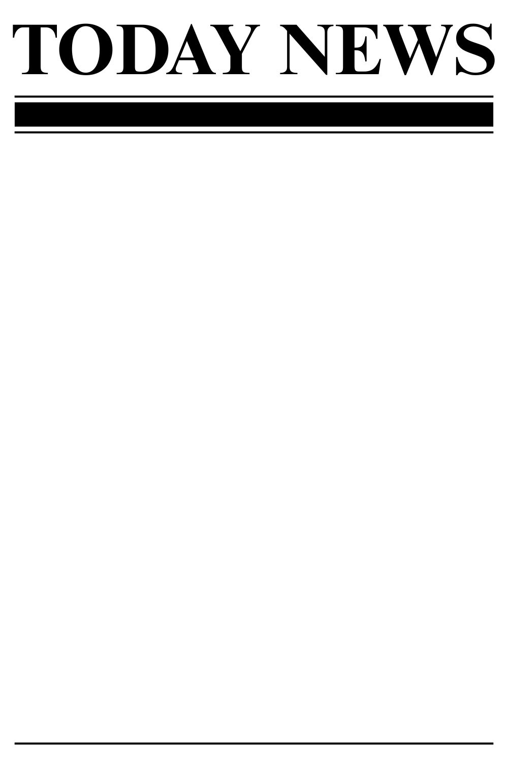 Free Printable Blank Newspaper Templates [PDF Included] - Printables Hub