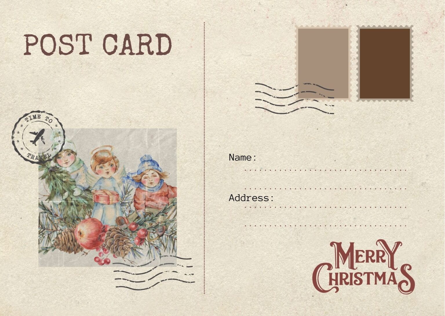 Free Printable Blank Postcard Templates [PDF Included] - Printables Hub