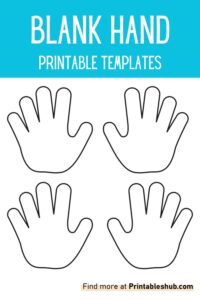 Free Printable Blank Hand Template [PDF] - Printables Hub