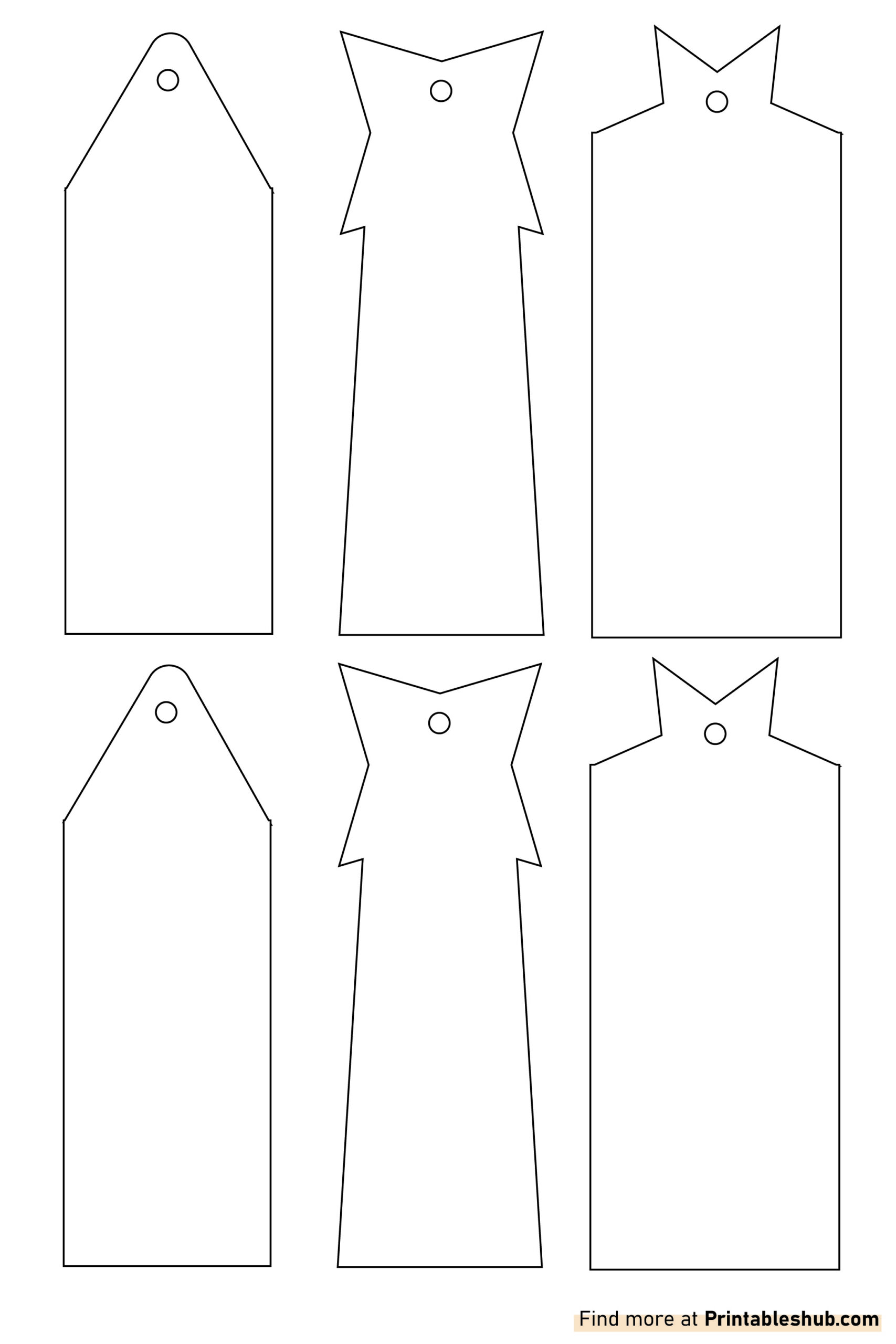 Free Printable Blank Bookmark Templates [PDF Included] - Printables Hub