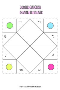 Free Printable Blank Cootie Catcher Templates [PDF Included ...