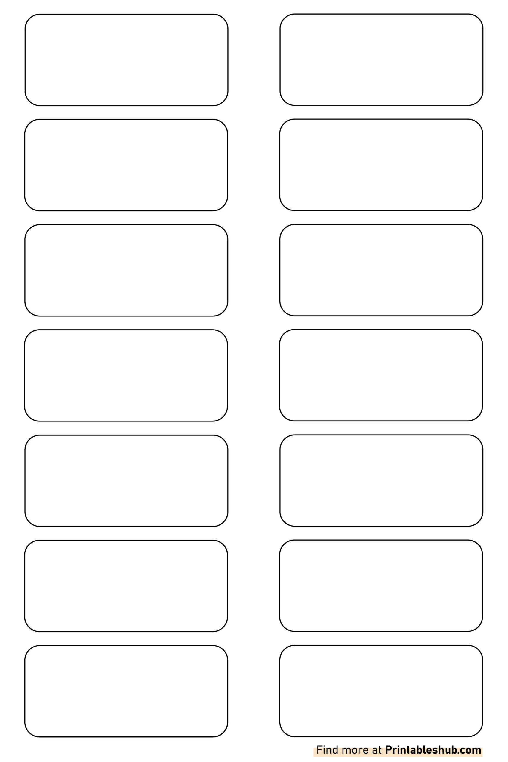 Printable Blank Domino Templates [PDF Included] - Printables Hub