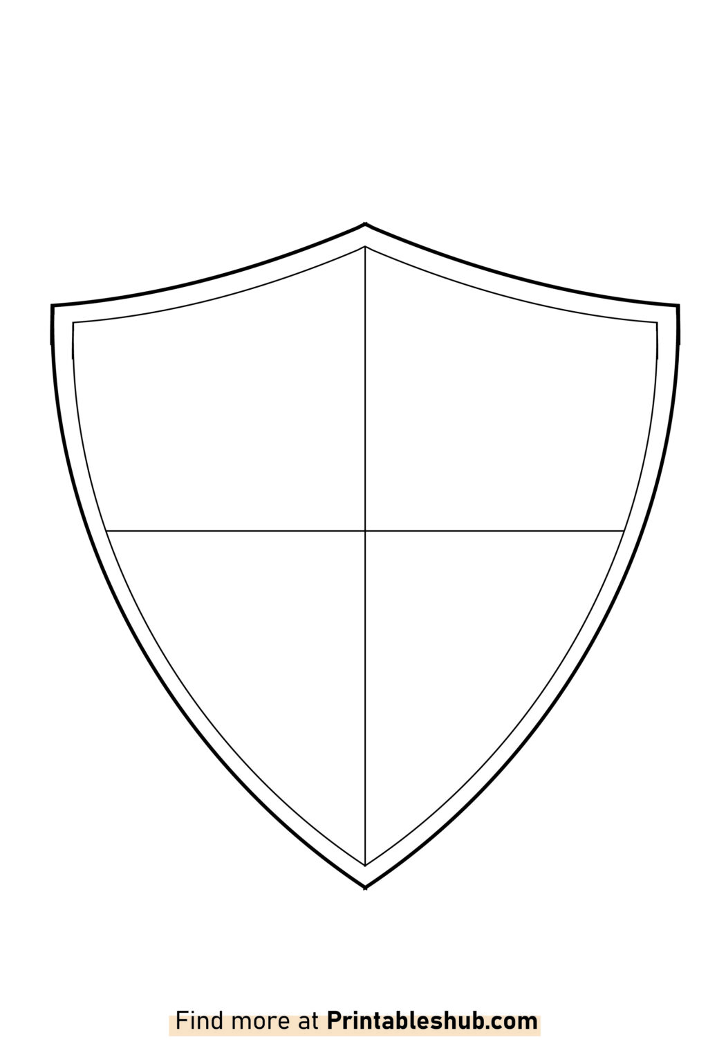 Free Printable Shield Templates [PDF Included] - Printables Hub