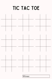 Printable Blank Tic Tac Toe Sheet Templates [PDF Included] - Printables Hub