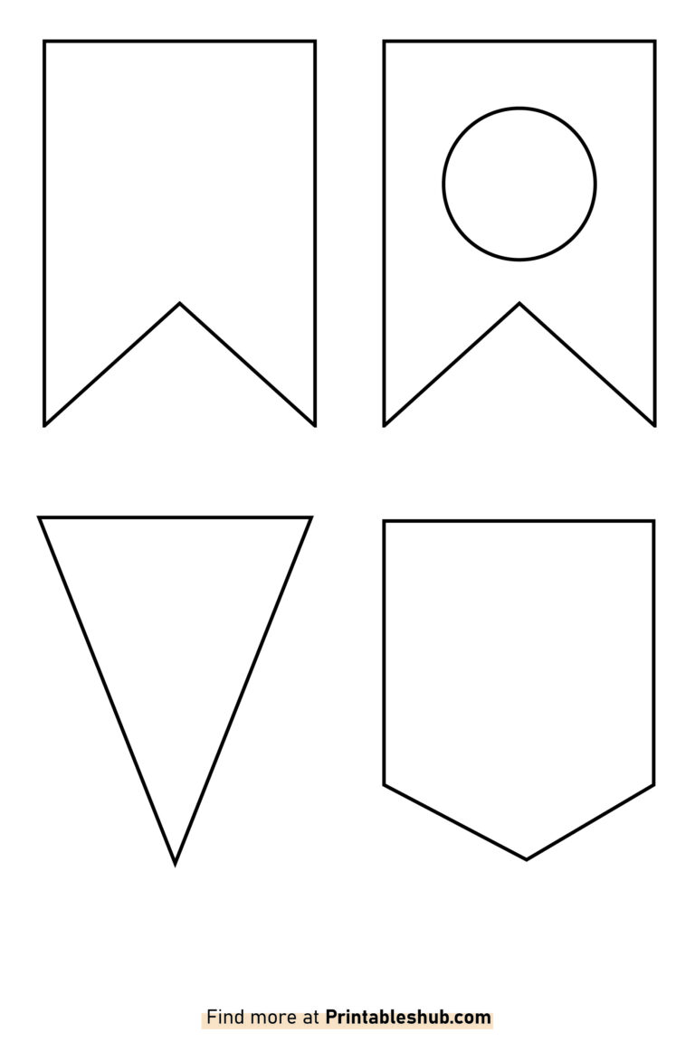 Free Printable Blank Banner Templates [PDF Included] - Printables Hub