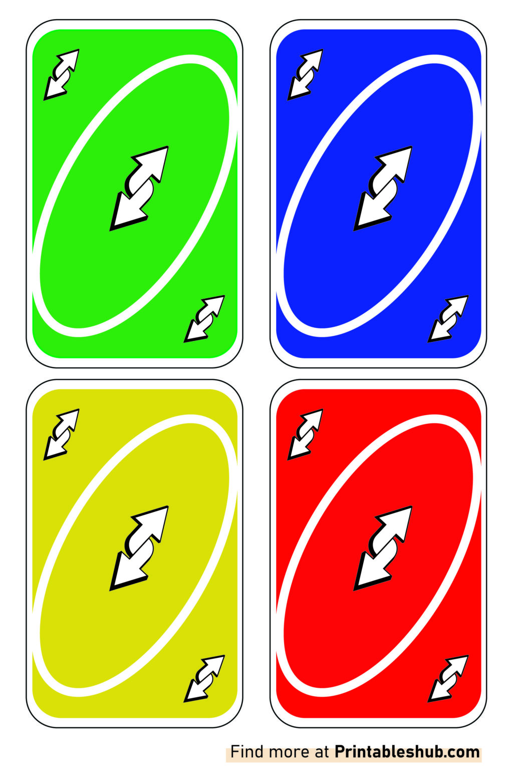 Free Printable UNO Reverse Cards With Blank Template PDF Included Free Printable UNO Reverse Cards With Blank Template PDF Included